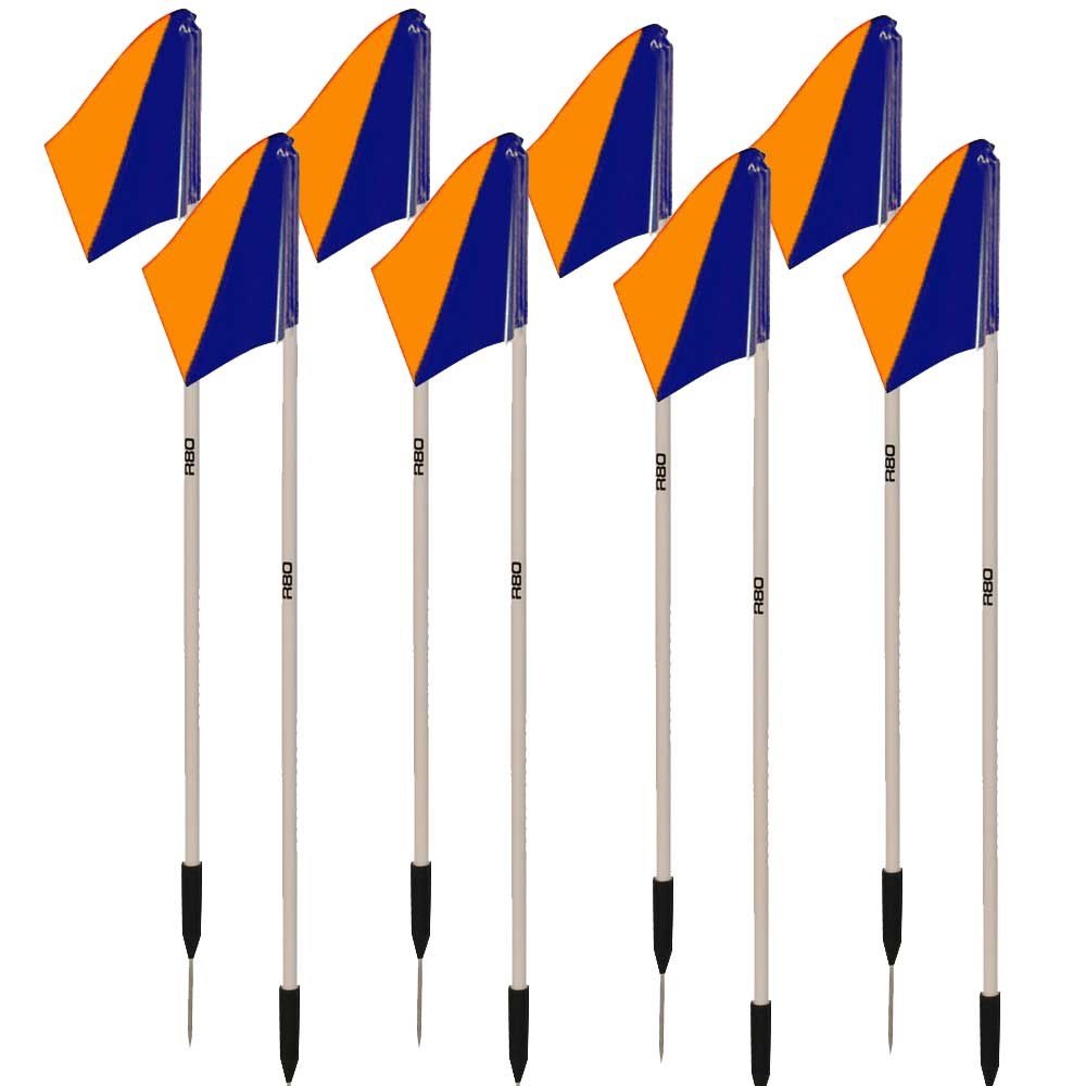 Sideline Pole with Club Colours Flag Sets - R80 Rugby